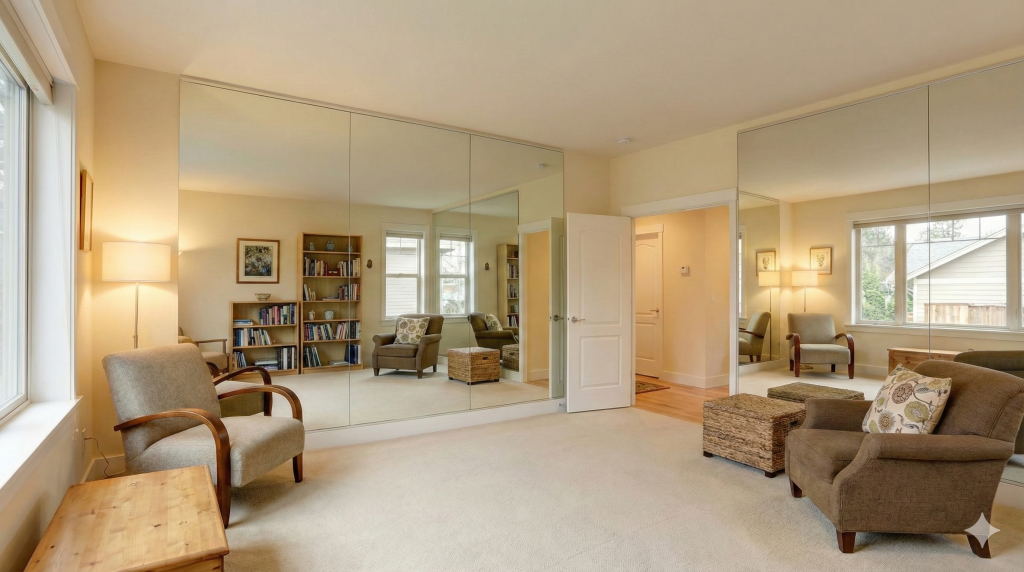How to Use Plane Mirrors to Make Small Rooms Look Larger - Berwyn ...